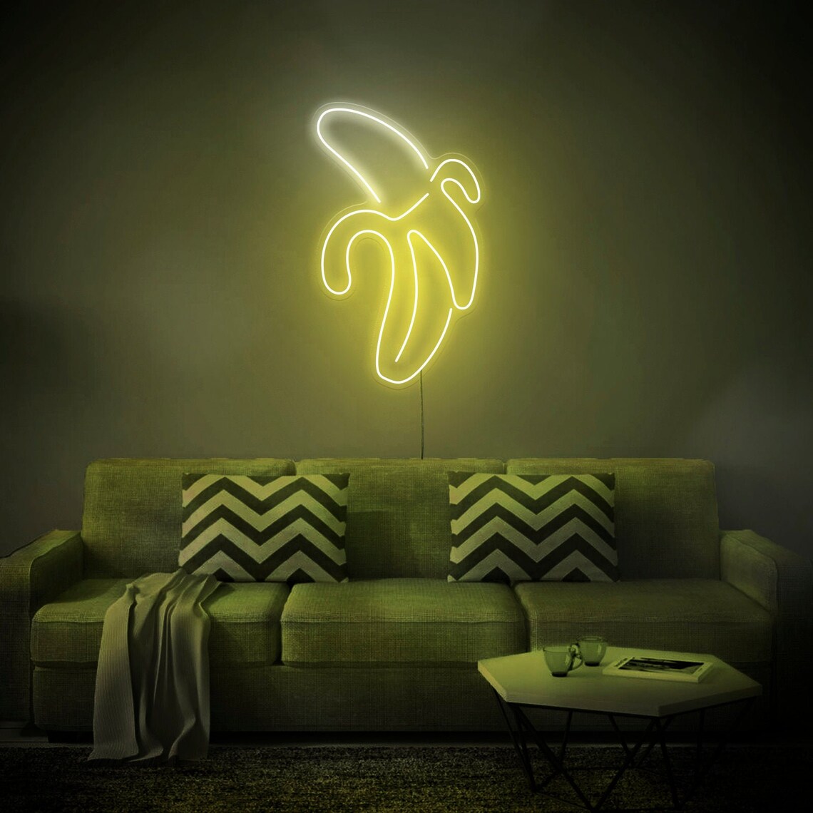 Banana LED Neon Sign Wall Decor Wall Sign Neon Lights - Etsy