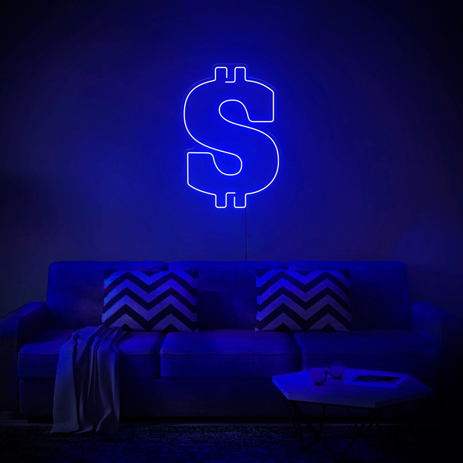 Dollar LED Neon Sign Wall Decor Wall Sign Neon Lights | Etsy