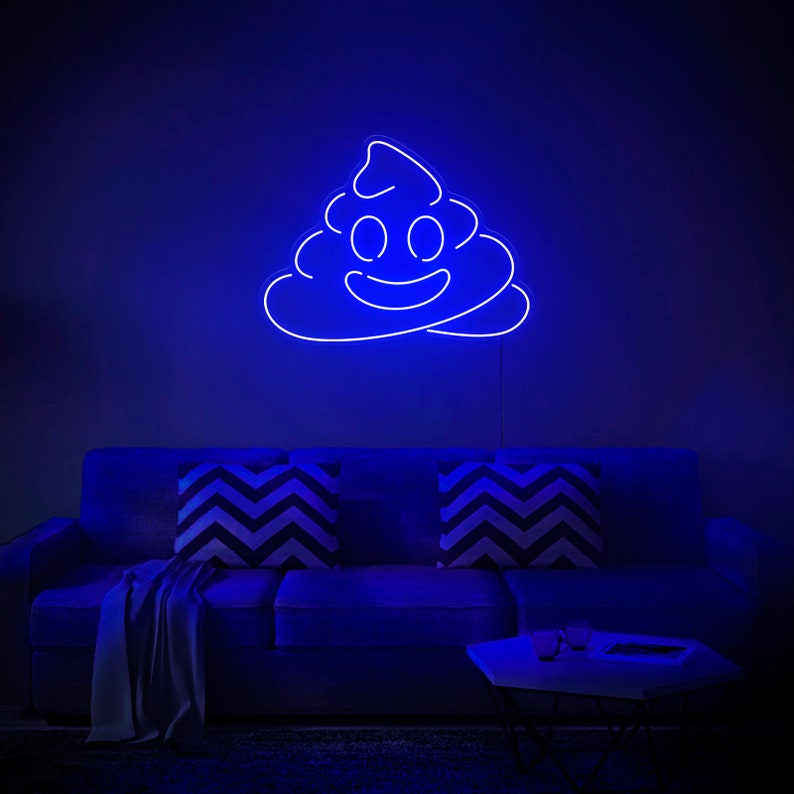Pile of Poo Emoji LED Neon Sign Wall Decor Wall Sign Neon - Etsy New ...