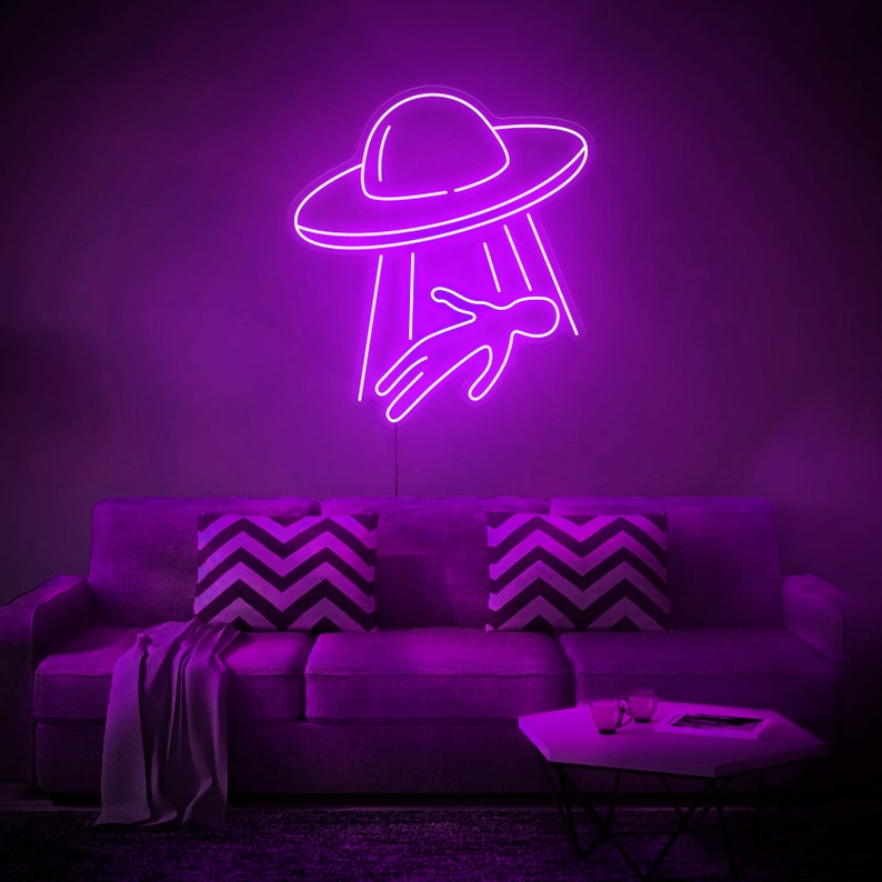 Alien Abduction LED Neon Sign Wall Decor Wall Sign Neon - Etsy