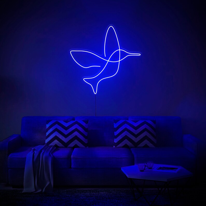 Hummingbird LED Neon Sign Wall Decor Wall Sign Neon - Etsy