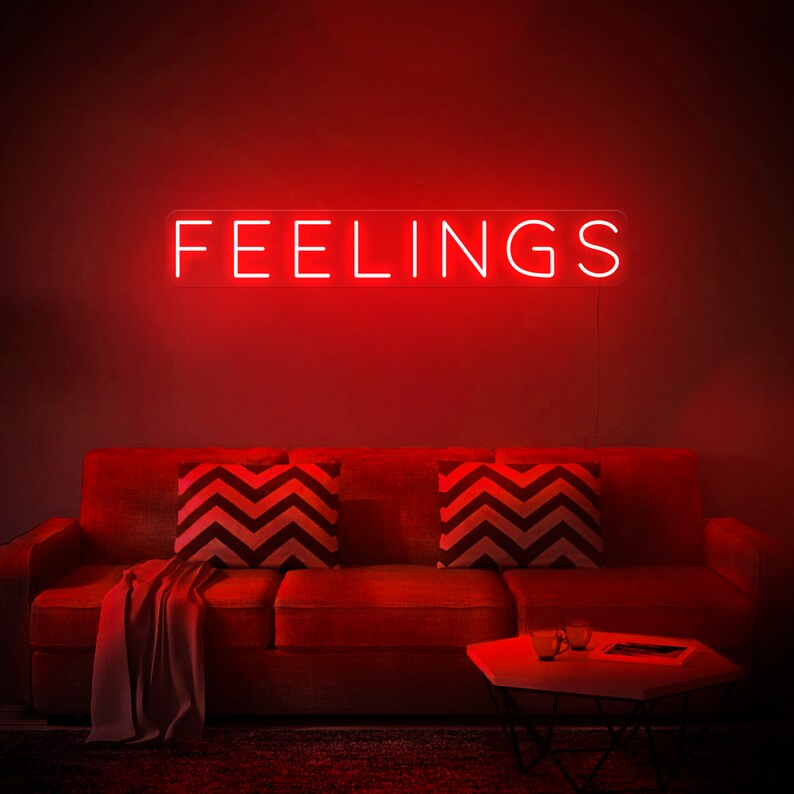 Feelings LED Neon Sign Wall Decor Wall Sign Neon Lights - Etsy