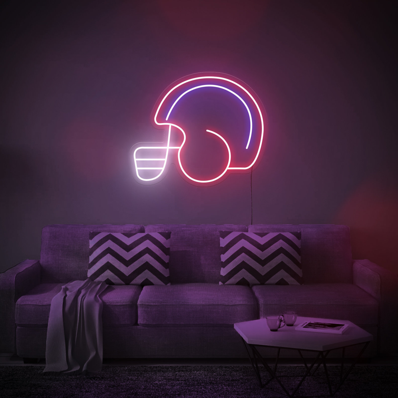 Football Helmet LED Neon Sign Wall Decor Wall Sign Neon | Etsy