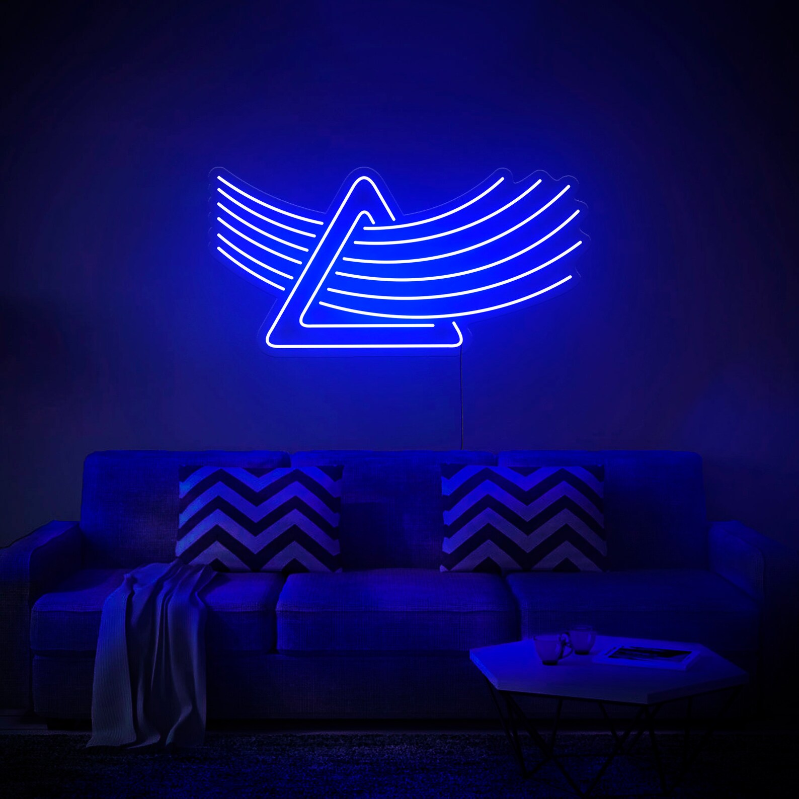 Rainbow in Triangle LED Neon Sign Marijuana Sign Wall | Etsy