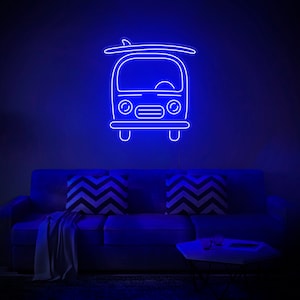 Bus LED Neon Sign Wall Decor Wall Sign Neon Lights | Etsy