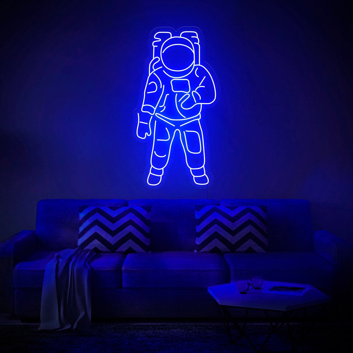 Astronaut Custom Neon Sign LED ART For Home Neon Wall | Etsy