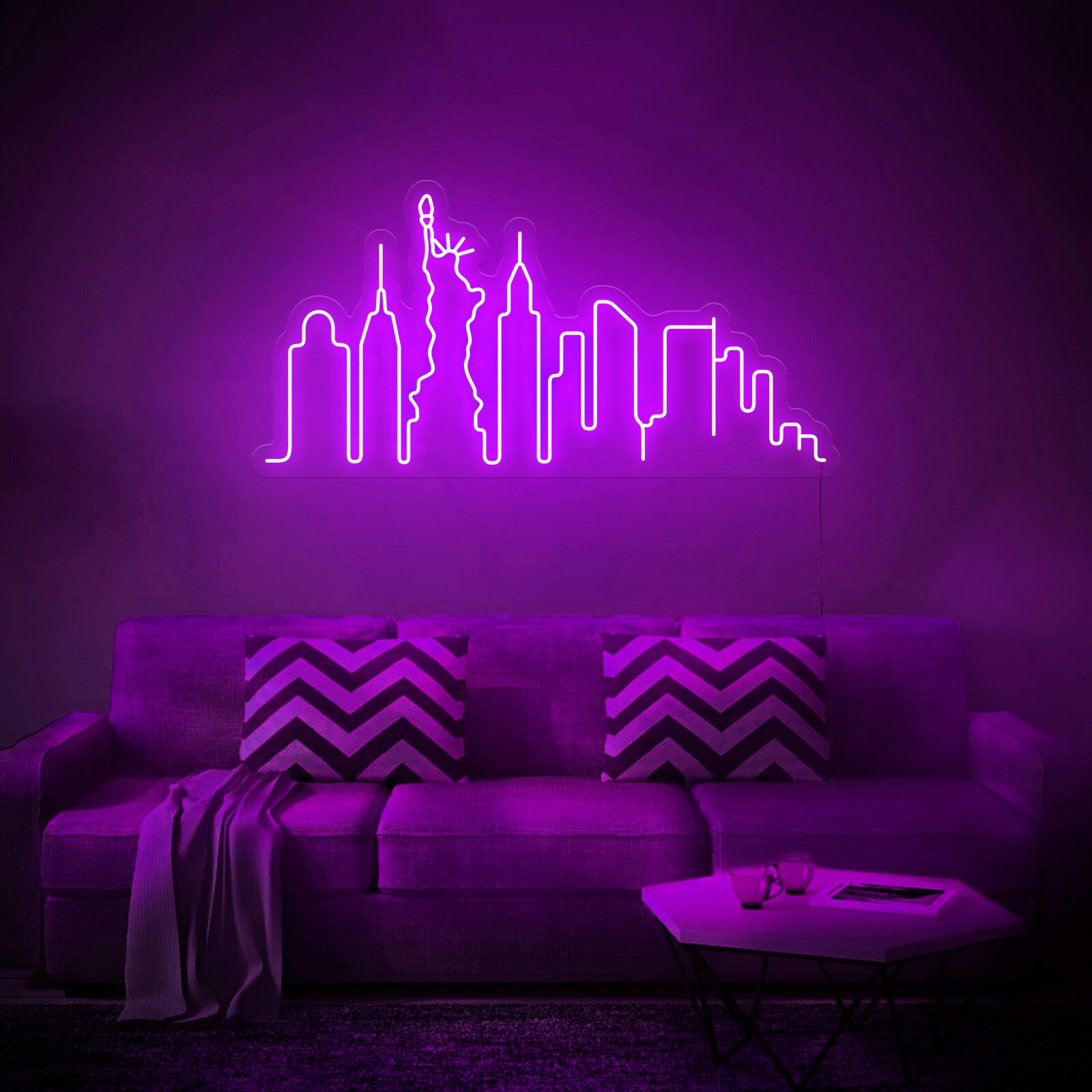 New York City LED Neon Sign Wall Decor Wall Sign Neon | Etsy