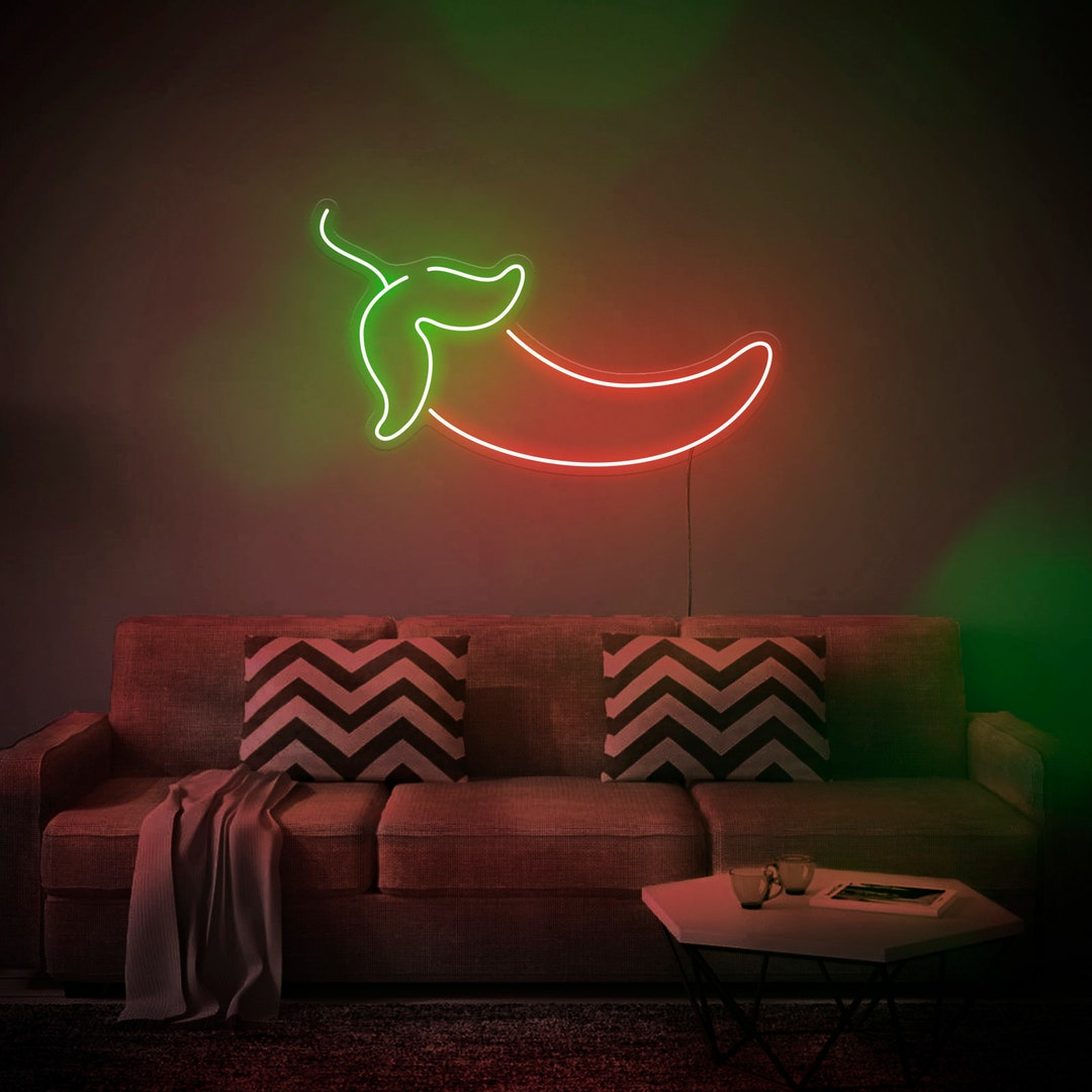 Chilli - LED Neon Sign, Wall Decor, Wall Sign, Neon Lights - Etsy