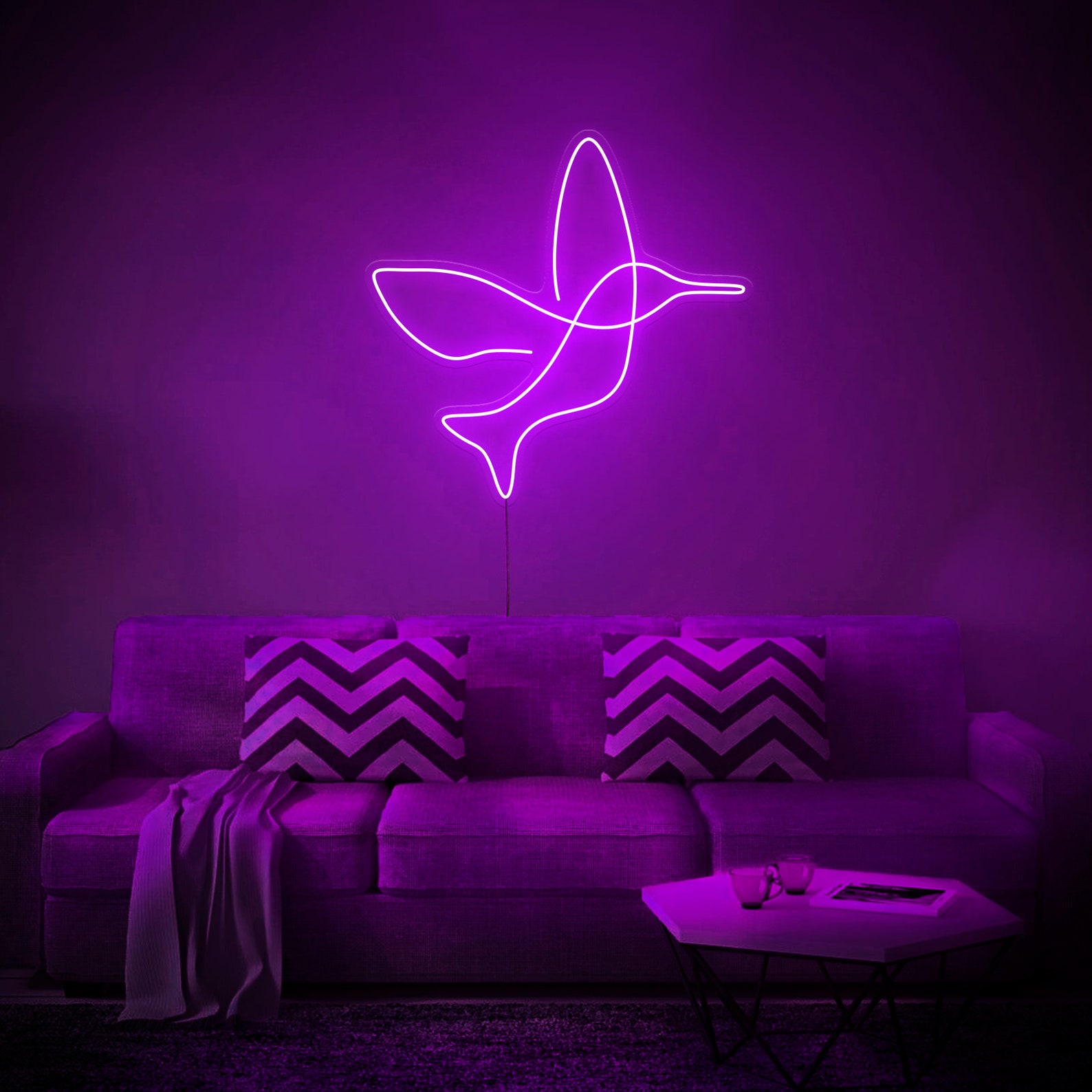 Hummingbird LED Neon Sign Wall Decor Wall Sign Neon - Etsy