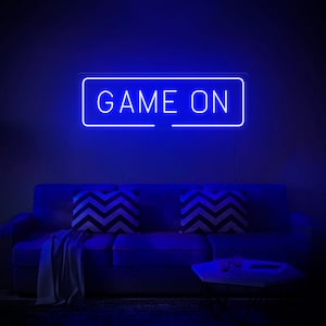Game on - LED Neon Sign, Wall Decor, Wall Sign, Neon Lights - Etsy