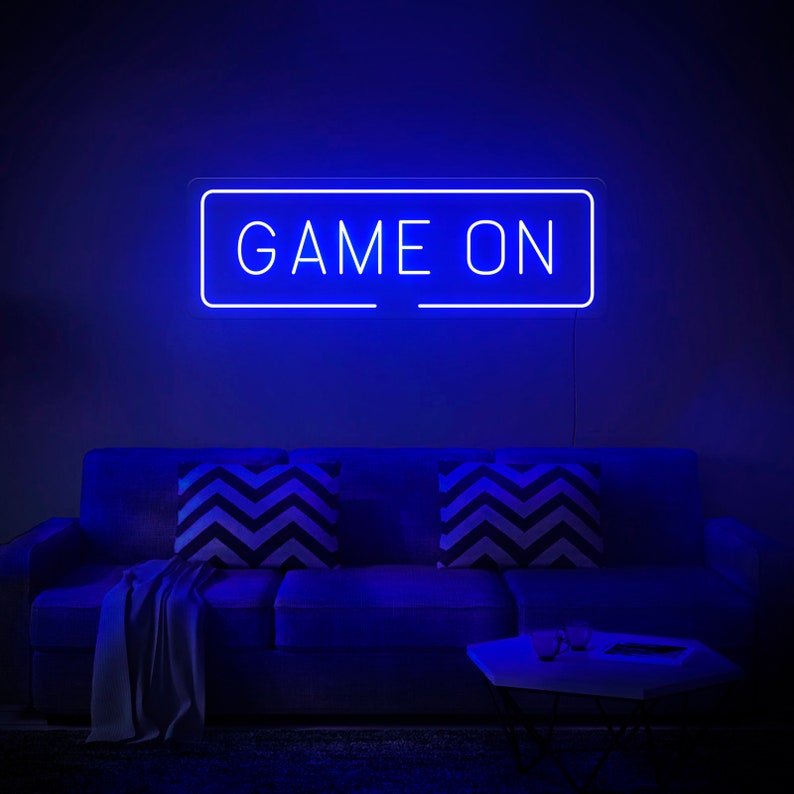 Game on LED Neon Sign Wall Decor Wall Sign Neon Lights | Etsy