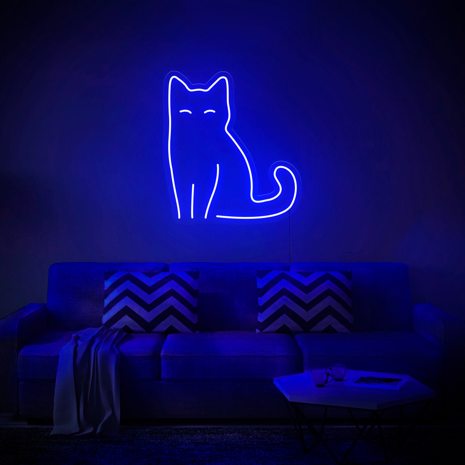 Cat LED Neon Sign Wall Decor Wall Sign Neon Lights | Etsy