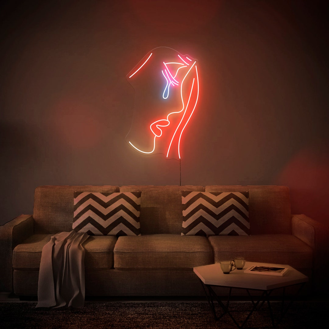 Crying Girl - LED Neon Sign, Wall Decor, Wall Sign, Neon Lights - Etsy