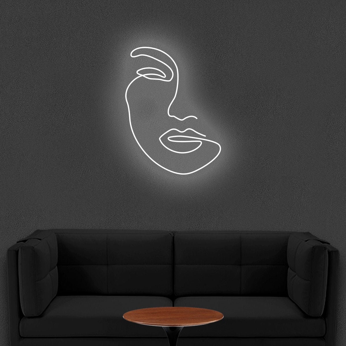 Face Neon Sign Custom LED ART Neon For Home Neon Wall | Etsy