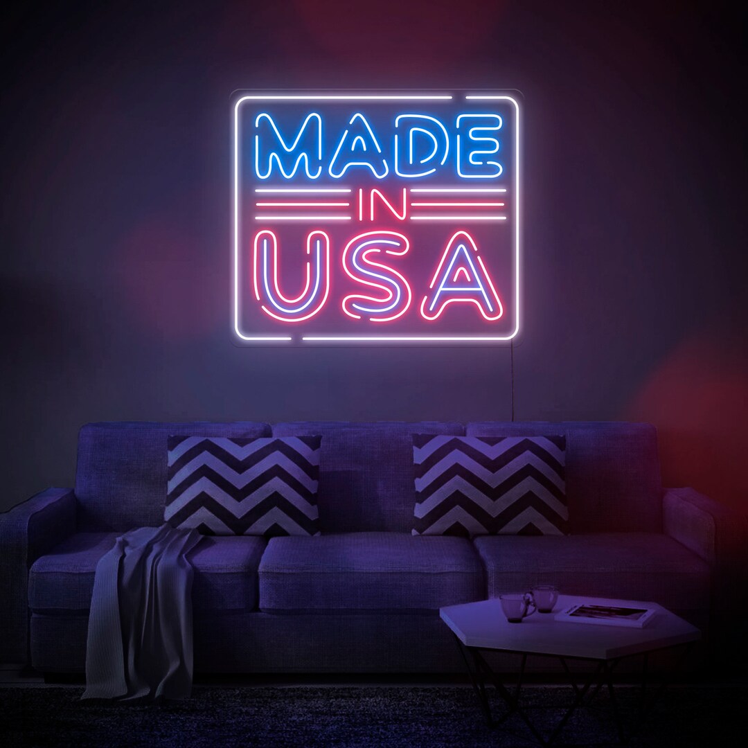Made in USA - LED Neon Sign, Wall Decor, Wall Sign, Neon Lights - Etsy