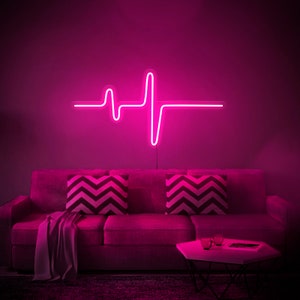 Pulse - LED Neon Sign, Wall Decor, Wall Sign, Neon Lights Active, Pulse ...