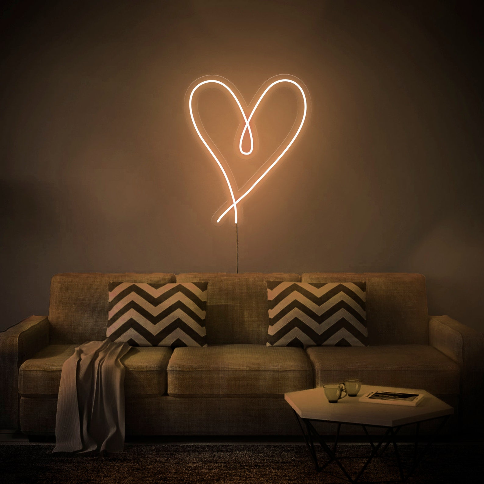 Heart Neon Sign Custom Neon Sign Led Sign Decor for Home | Etsy