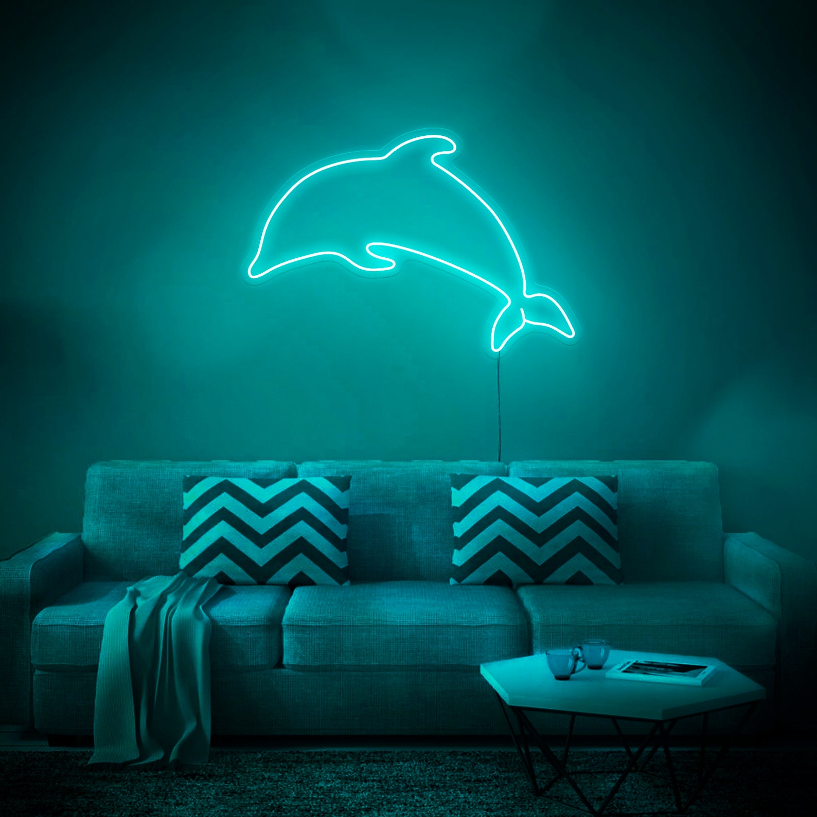 Dolphin LED Neon Sign Wall Decor Wall Sign Neon Lights | Etsy