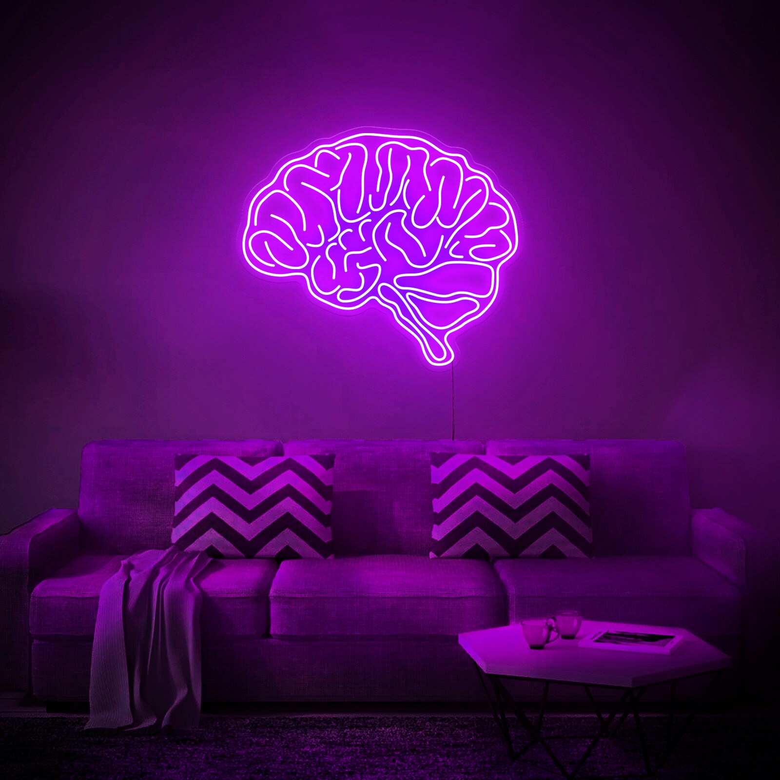 Brain LED Neon Sign Wall Decor Wall Sign Neon Lights | Etsy
