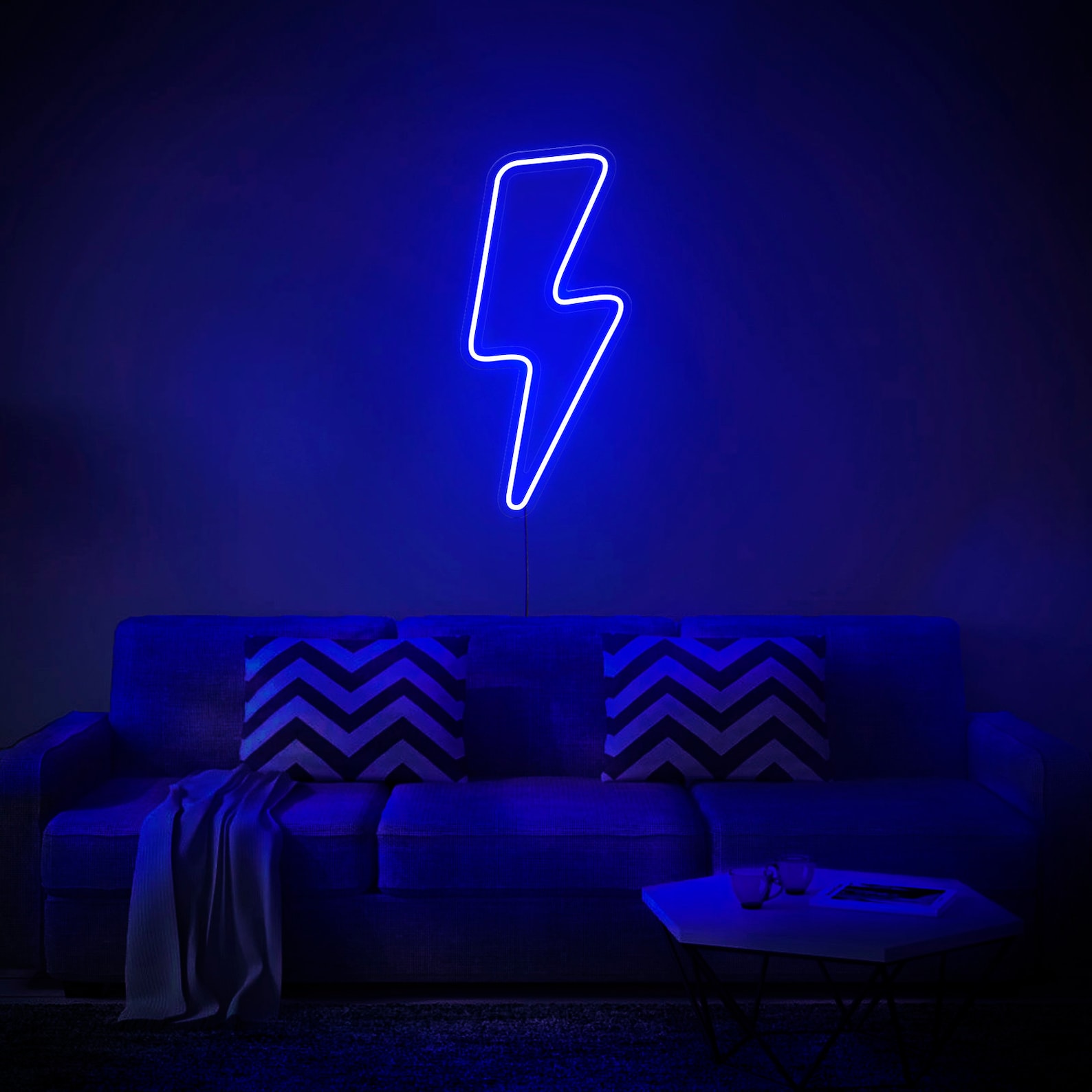 Lightning Bolt - LED Neon Sign, Wall Decor, Wall Sign, Neon Lights - Etsy