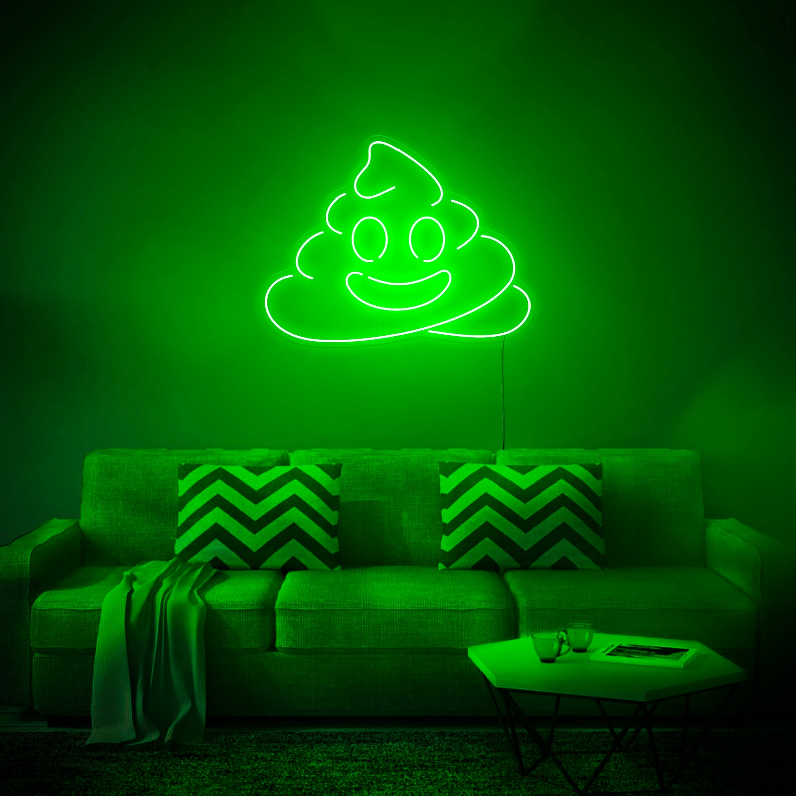 Pile of Poo Emoji LED Neon Sign Wall Decor Wall Sign Neon - Etsy