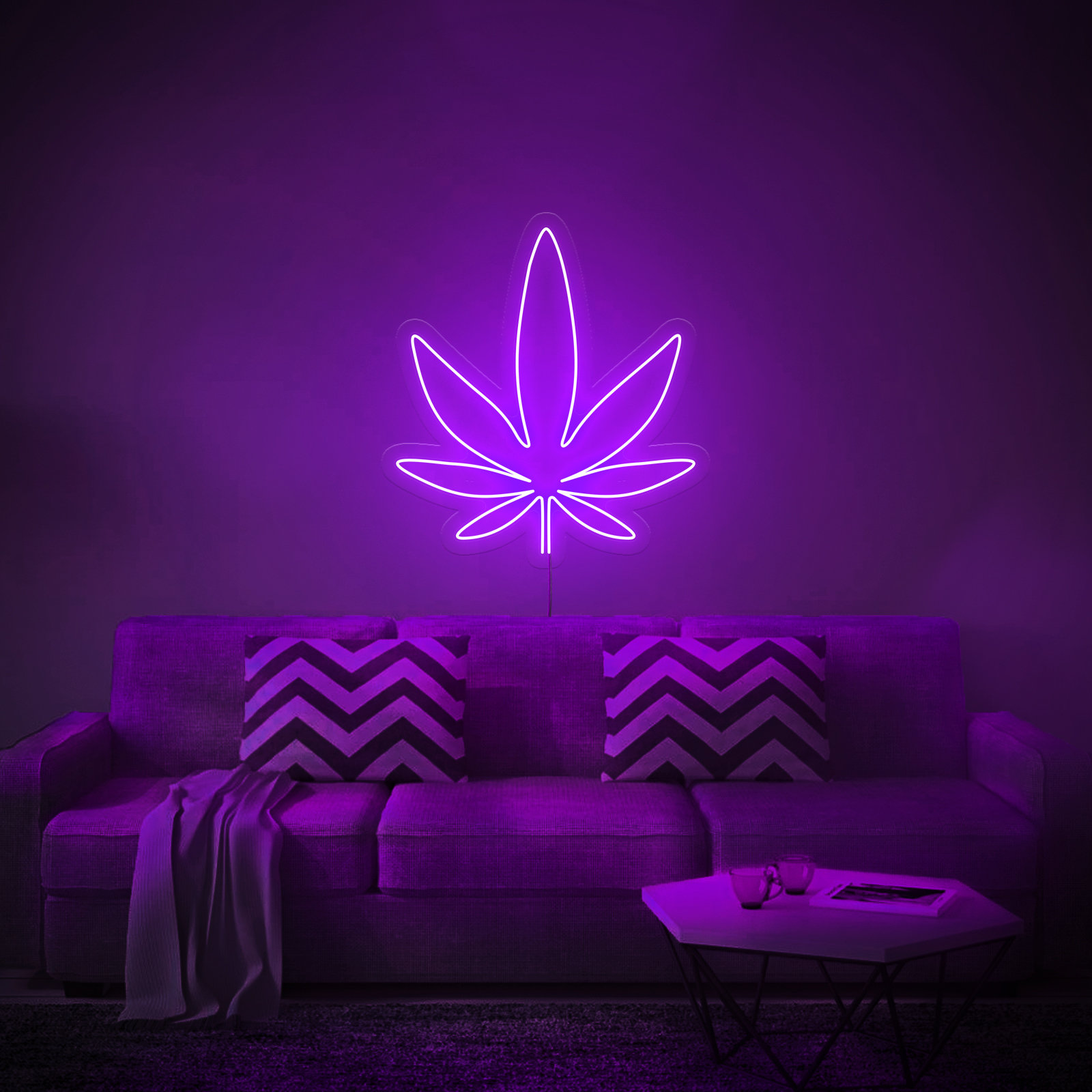 Cannabis - LED Neon Sign, Marijuana Sign, Wall Decor, Wall Sign ...