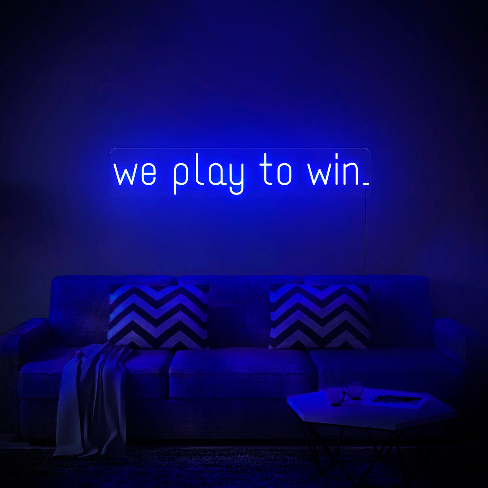 We Play to Win LED Neon Sign Wall Decor Wall Sign Neon - Etsy