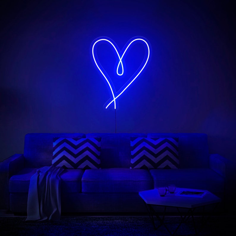 Heart Neon Sign Custom Neon Sign Led Sign Decor for Home | Etsy