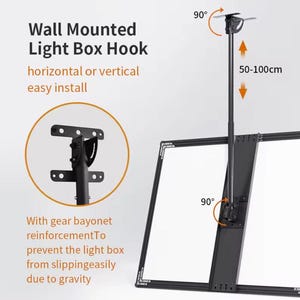 Custom Ultra-thin LED Light Box, Top-hanging Menu Board Display Spliced ...