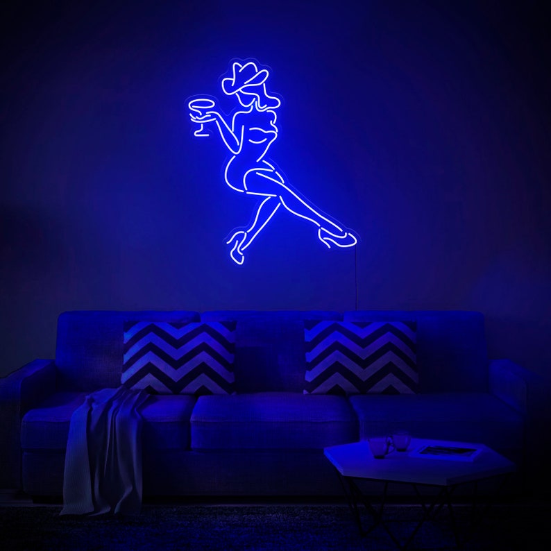 Cowboy Girl LED Neon Sign Wall Decor Wall Sign Neon - Etsy