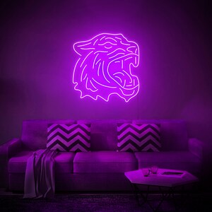 Tiger Head LED Neon Sign Wall Decor Wall Sign Neon - Etsy