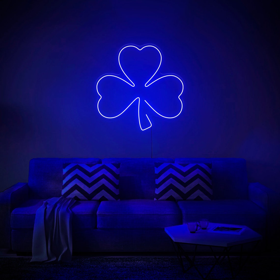 Clover LED Neon Sign Wall Decor Wall Sign Neon Lights | Etsy