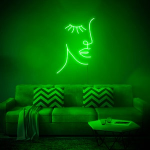 Girl Lashes LED Neon Sign, Wall Decor, Wall Sign, Neon Lights - Etsy