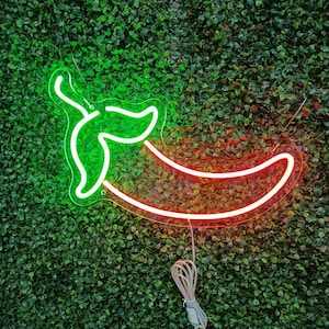 Chilli - LED Neon Sign, Wall Decor, Wall Sign, Neon Lights - Etsy