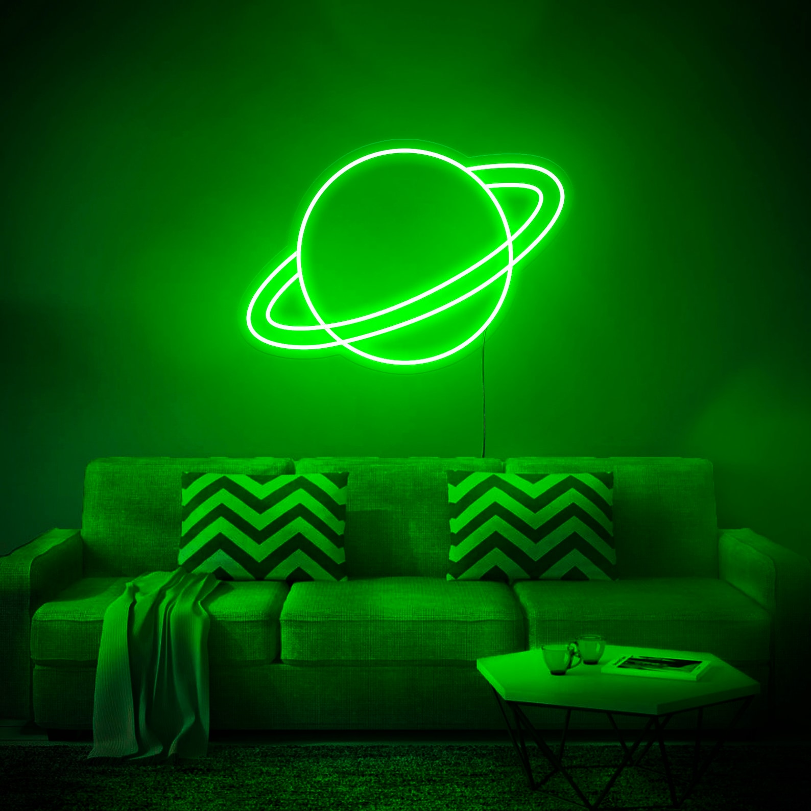 Saturn Planet LED Neon Sign Wall Decor Wall Sign Neon | Etsy