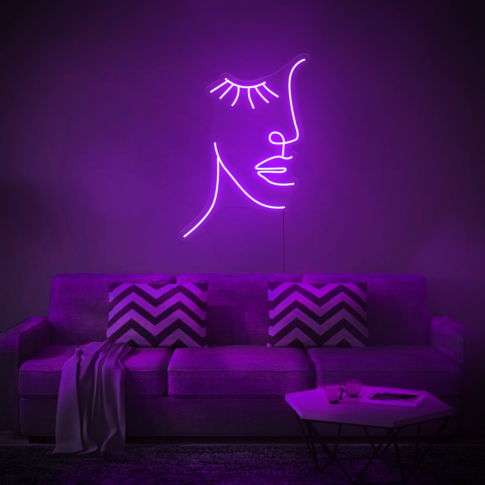 Girl Lashes LED Neon Sign Wall Decor Wall Sign Neon | Etsy