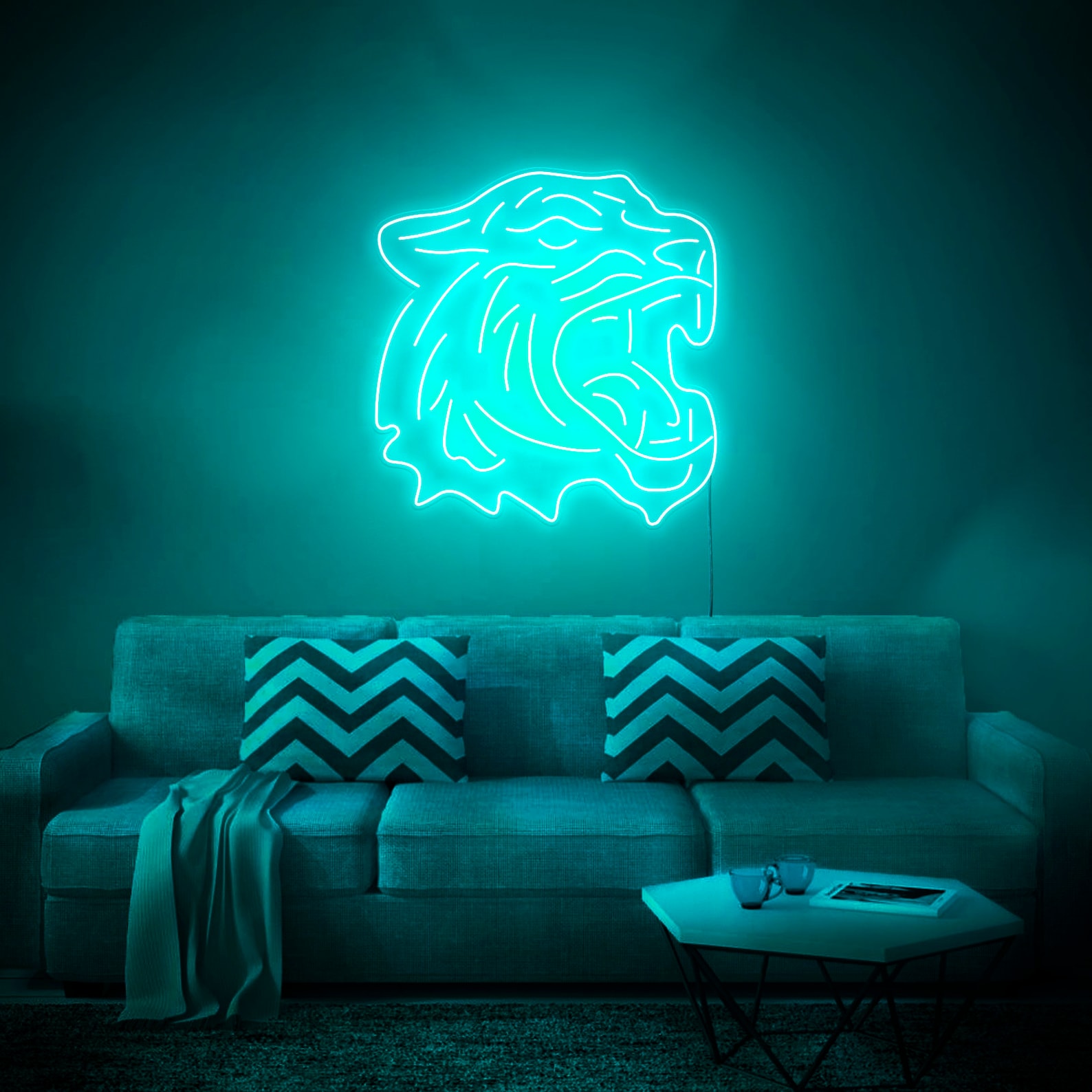 Tiger Head LED Neon Sign Wall Decor Wall Sign Neon | Etsy