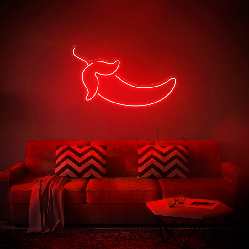 Chilli - LED Neon Sign, Wall Decor, Wall Sign, Neon Lights - Etsy