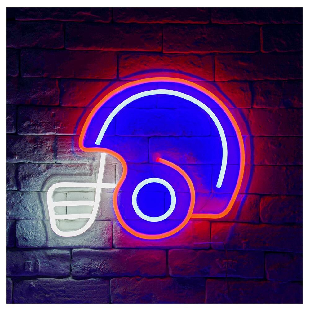 Football Helmet LED Neon Sign Wall Decor Wall Sign Neon | Etsy