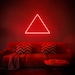 Triangle LED Neon Sign, Wall Decor, Wall Sign, Neon Lights, Christmas ...