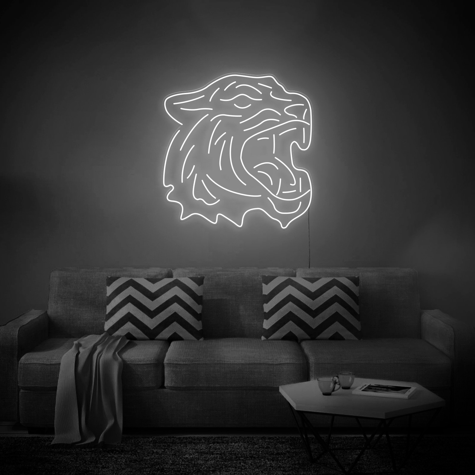 Tiger Head LED Neon Sign Wall Decor Wall Sign Neon | Etsy
