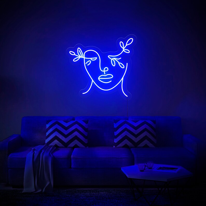 Mother Nature Face LED Neon Sign Custom Neon Sign Wall | Etsy