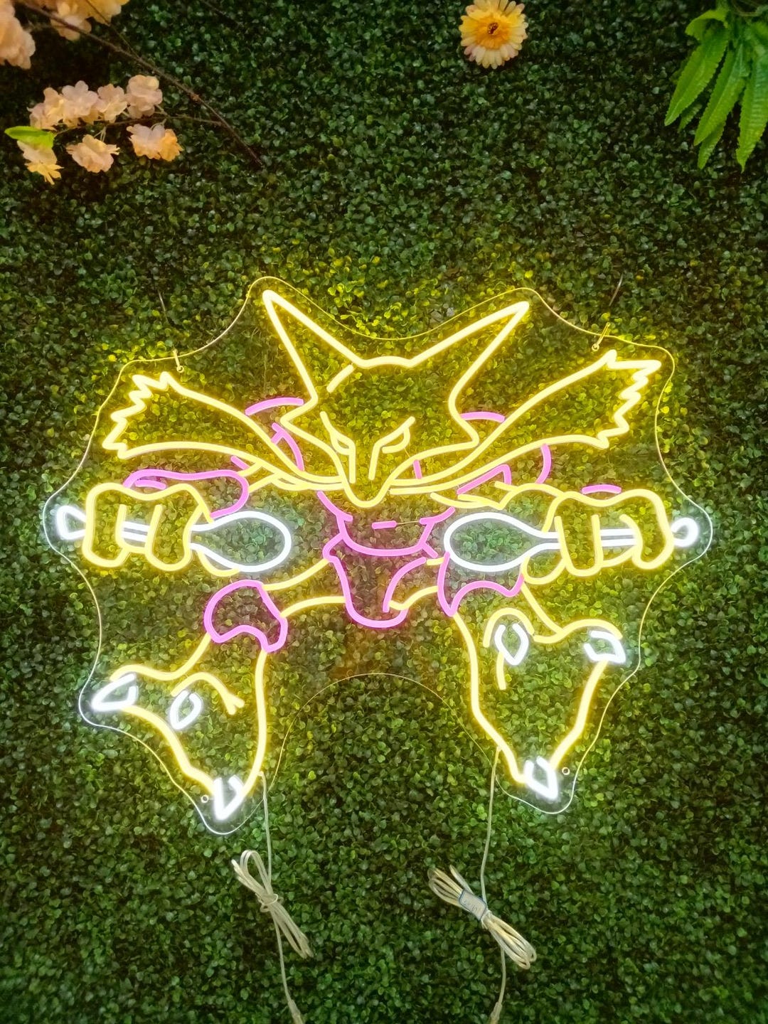 Neon Sign Anime, Anime Custom Neon Sign, Custom Neon Sign Art, Alakazam ...