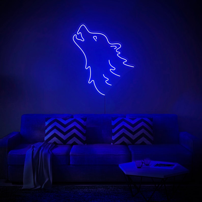 Wolf Howl LED Neon Sign Wall Decor Wall Sign Neon Lights - Etsy