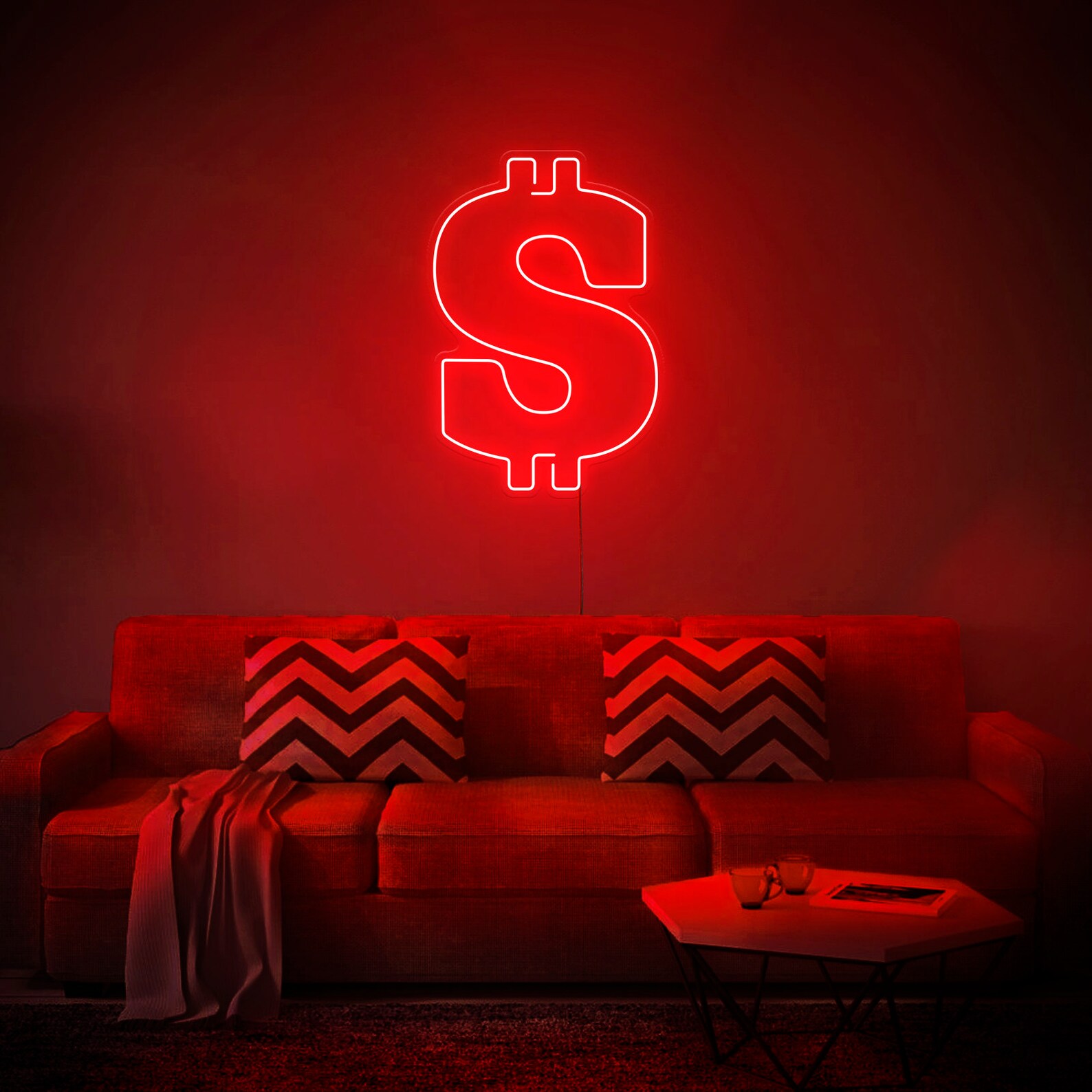 Dollar - LED Neon Sign, Wall Decor, Wall Sign, Neon Lights - Etsy