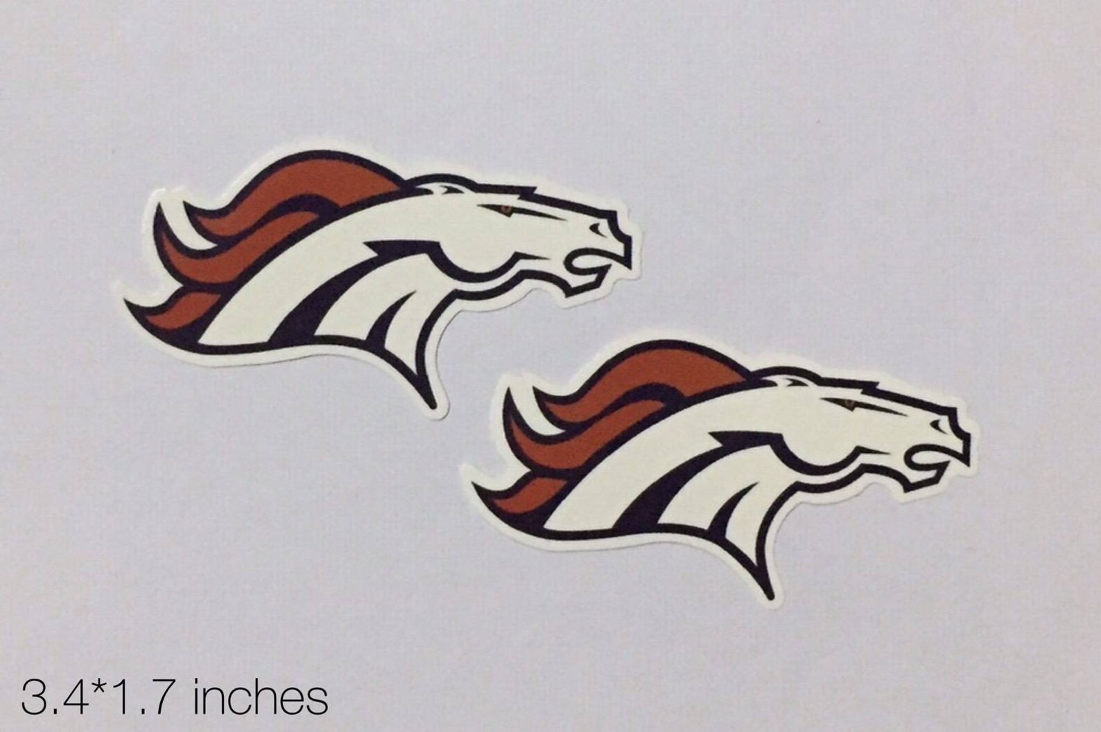2 Pcs. Denver Broncos Logo NFL Die Cut Vinyl Sticker | Etsy