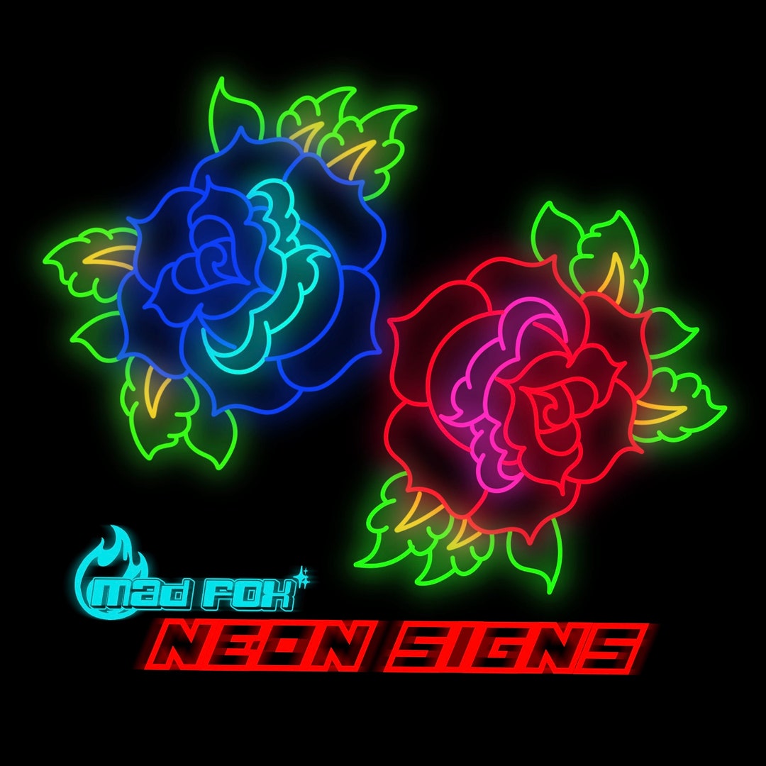 Twin Rose Neon Sign pre-order - Etsy