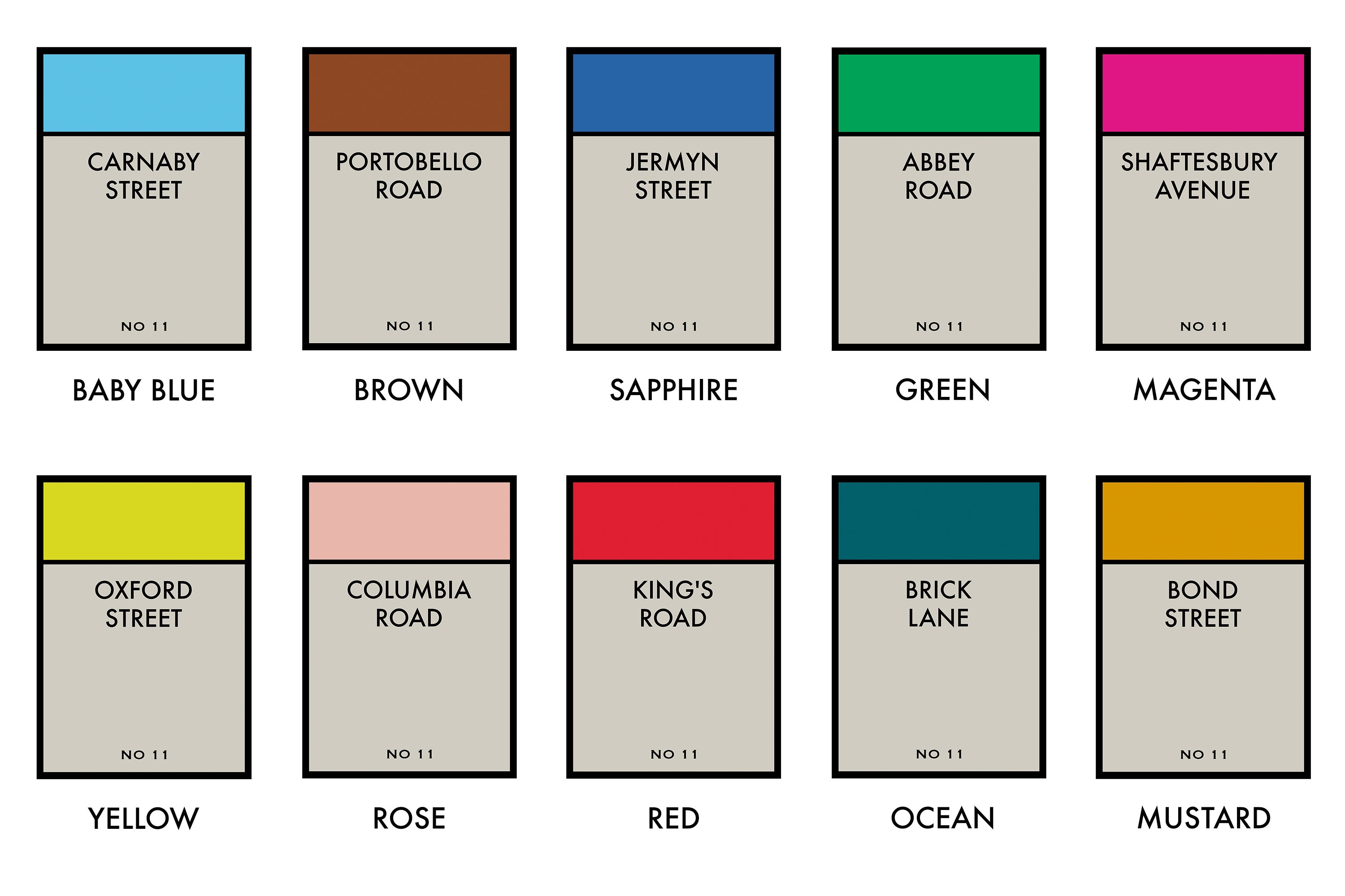 Custom Monopoly Street Name Print, Home Decor, Wall Art, Printable, A1 ...