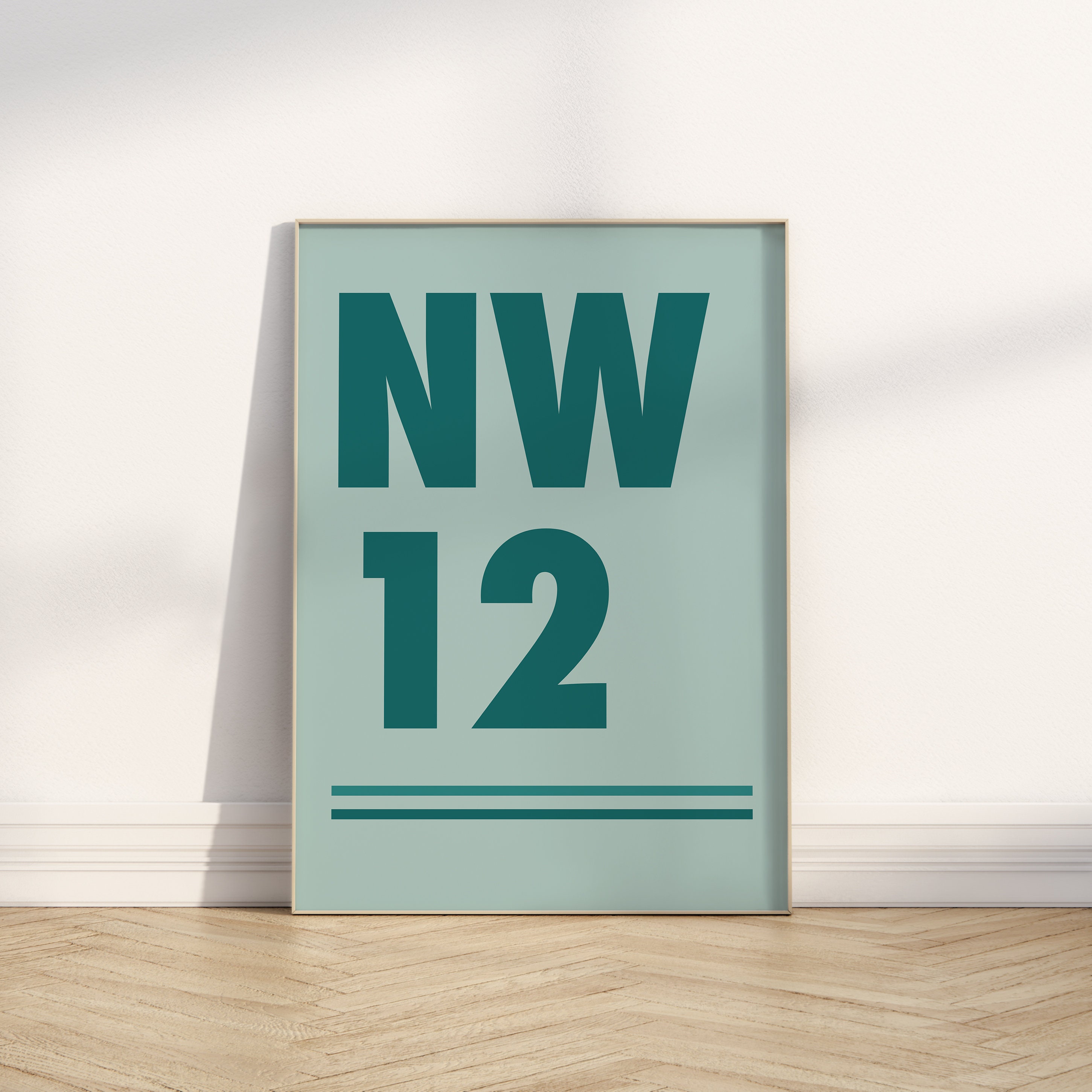 Custom Postcode TYPOGRAPHIC WALL ART – Digital Gallery Wall Art Perfect ...