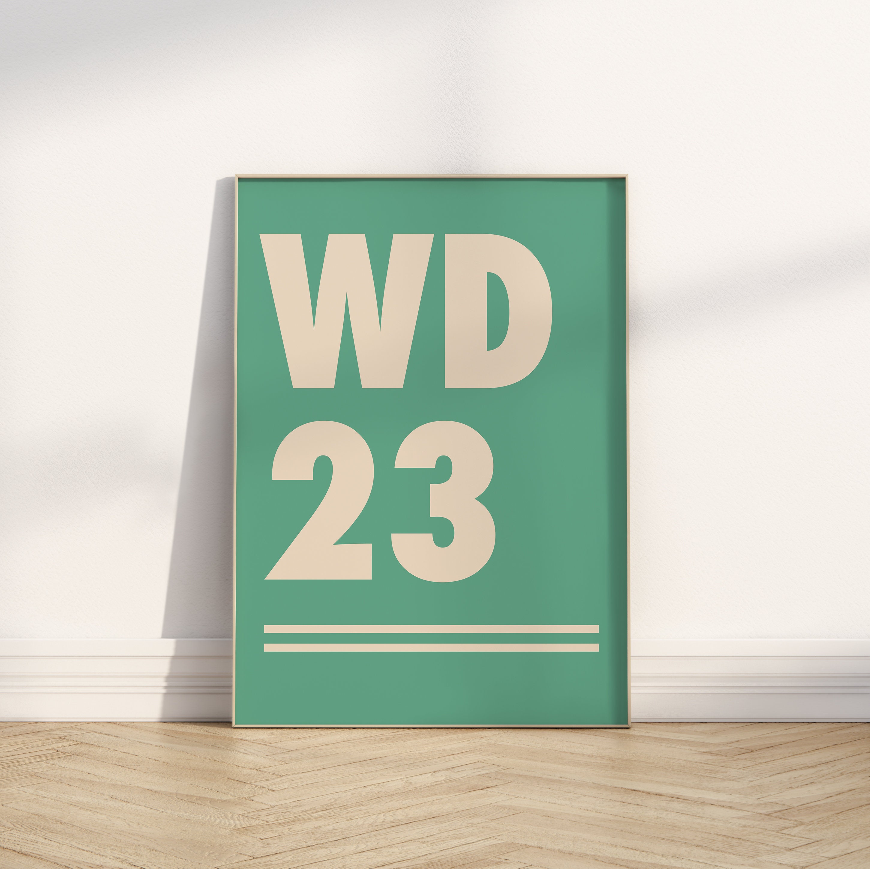 Custom Postcode TYPOGRAPHIC WALL ART Digital Gallery Wall Art Perfect ...